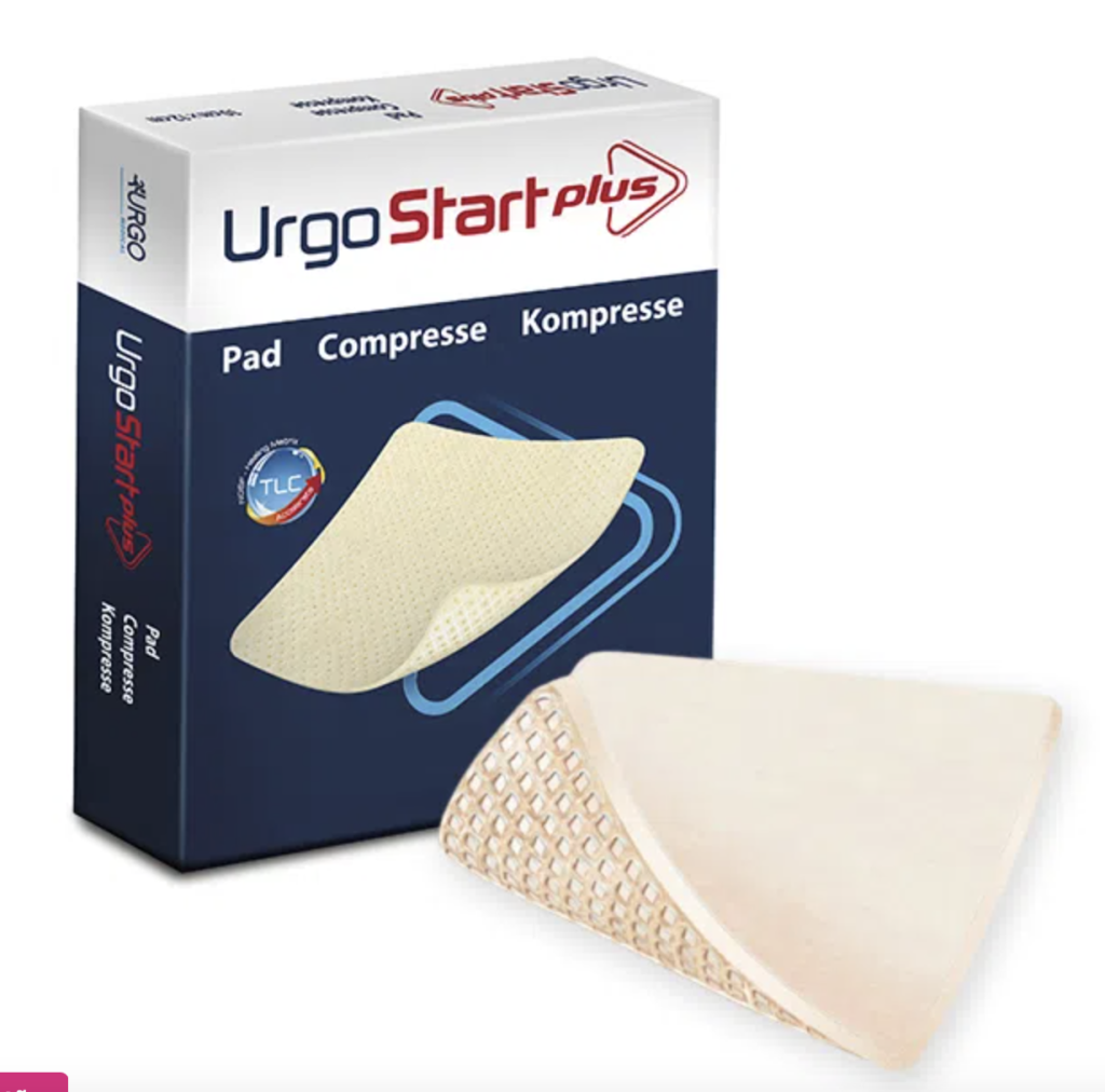 Urgostart Plus Pad 10×10 cm- TLC-NOSF, caja x 10 unidades – Vitalsec